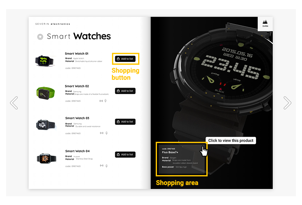 How to use the shopping list feature