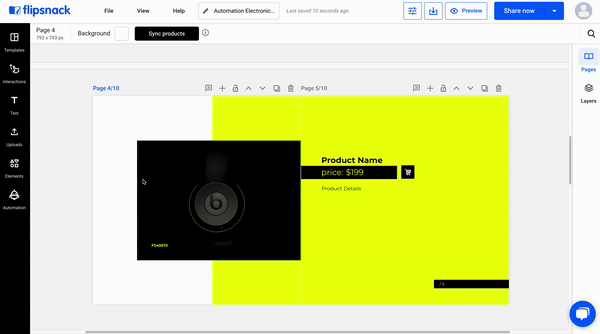 How to use synchronization for Automation in Flipsnack