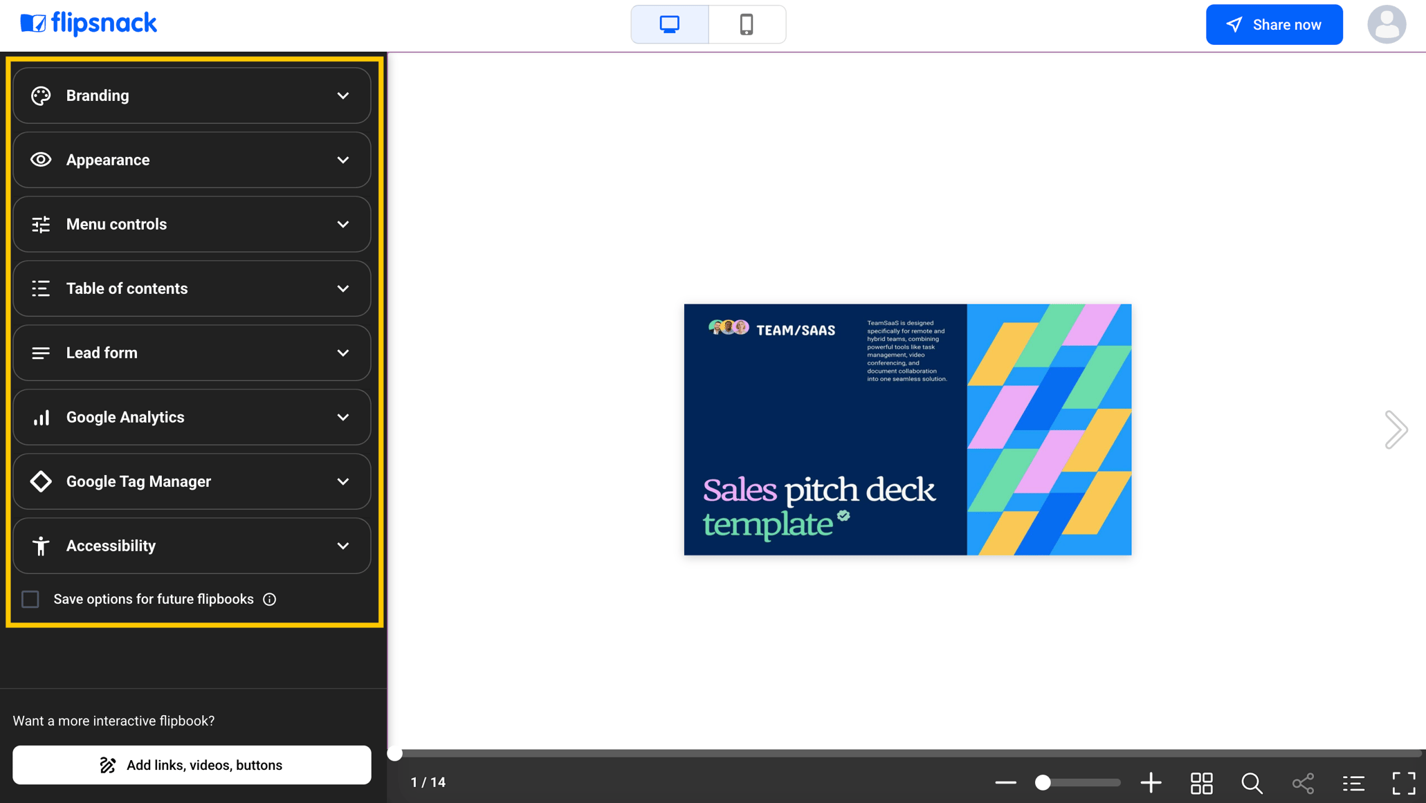 Converting a PowerPoint presentation into a flipbook
