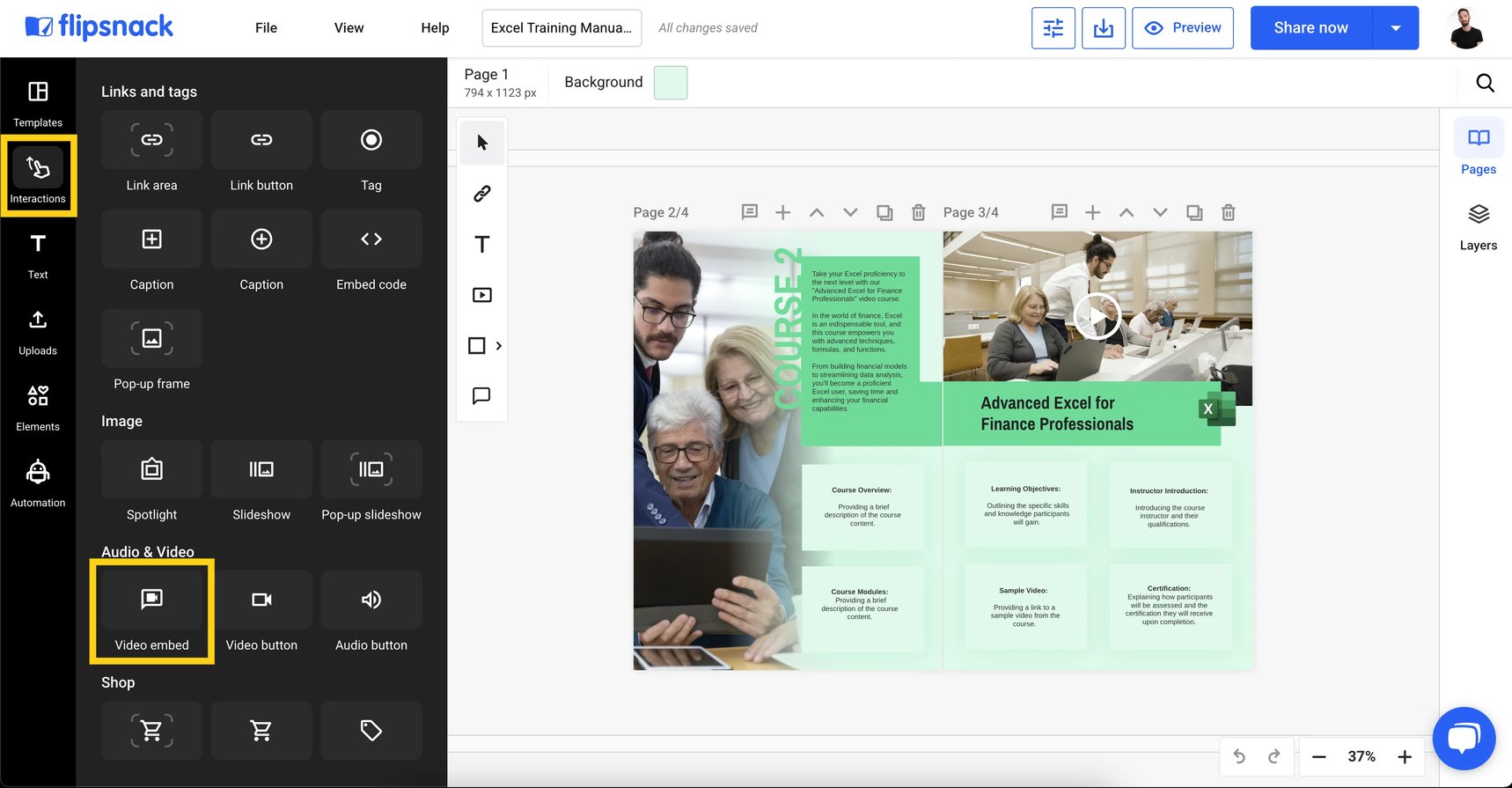 How to add music and videos to a flipbook