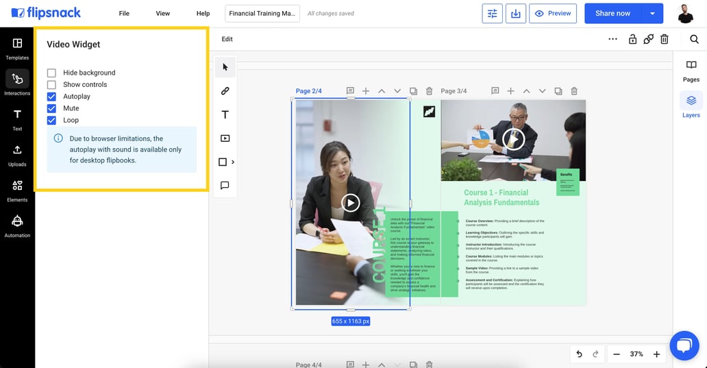 How to add music and videos to a flipbook