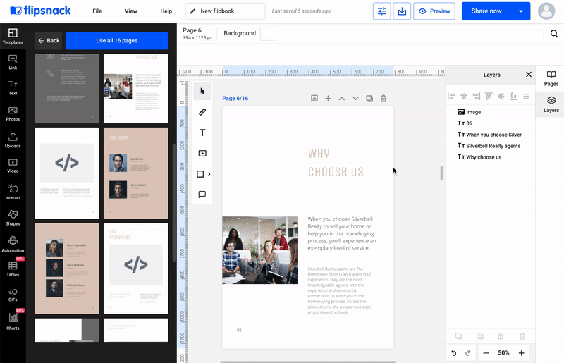 Learn how to edit a template