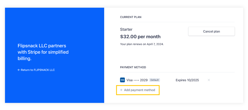 How to update your payment information