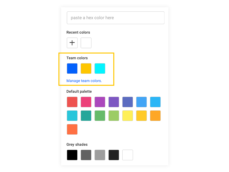 Set custom brand colors