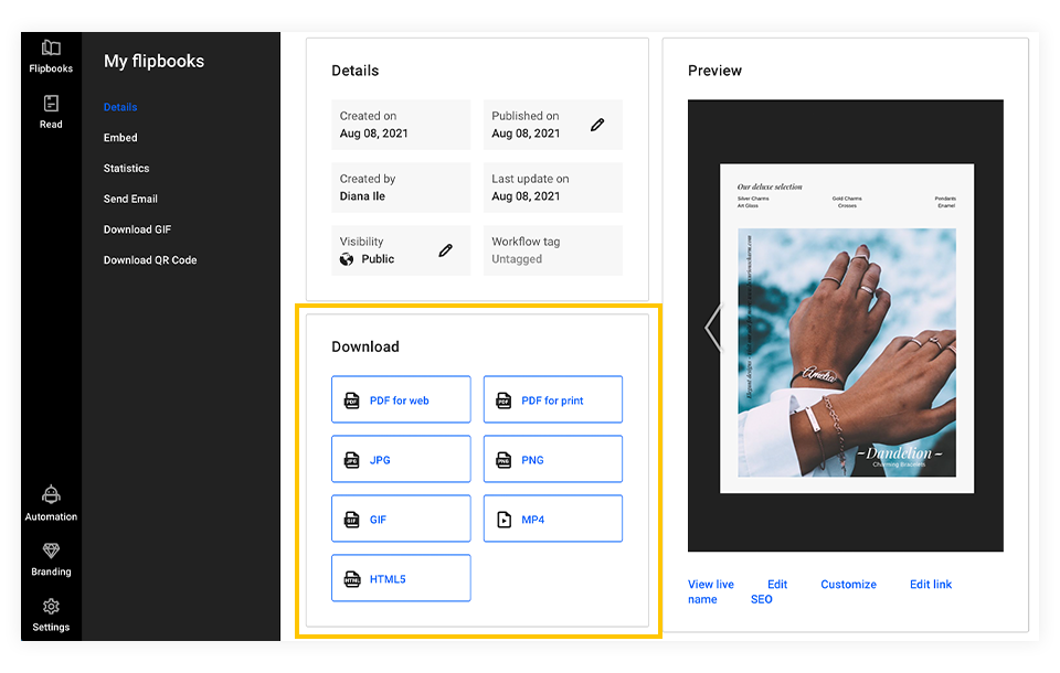 All download options explained