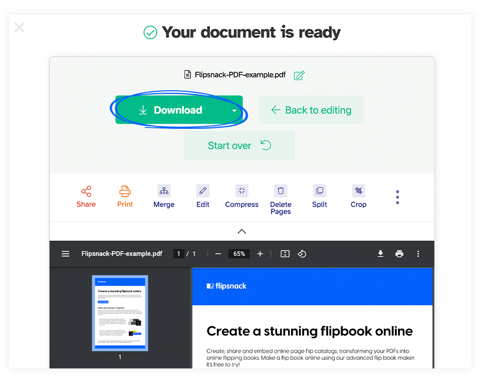How to flatten a PDF file