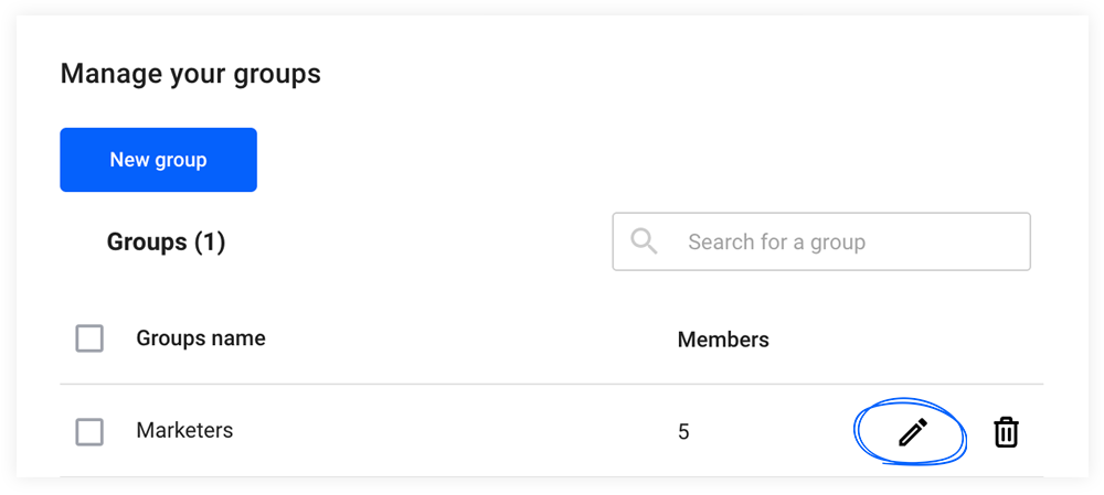 Create groups of readers in Flipsnack