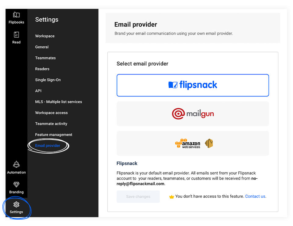 How to send flipbooks via email