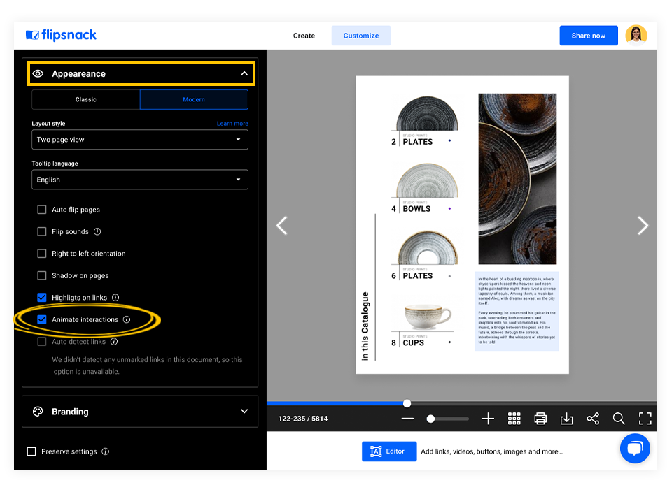 How to add links to your flipbooks