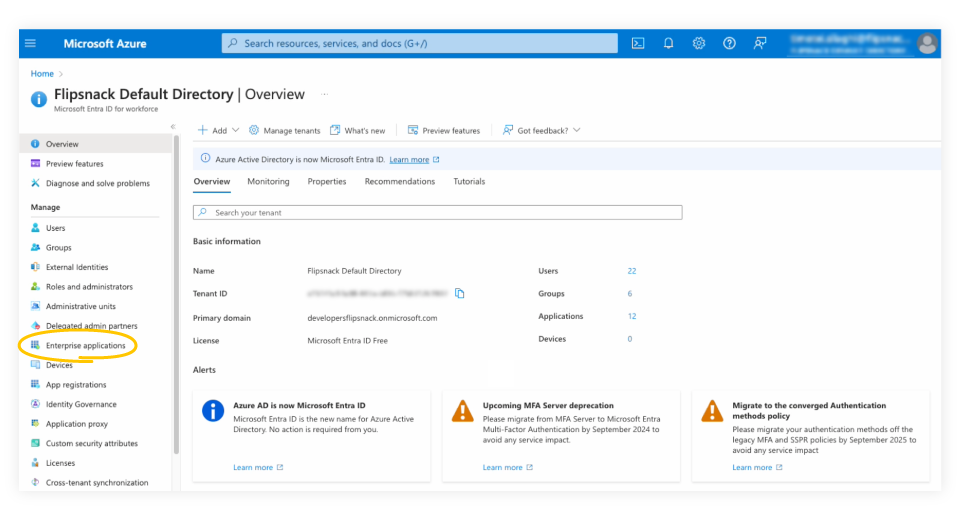 How to set up Azure SAML SSO with Flipsnack