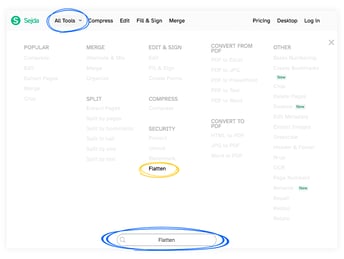 How to flatten a PDF file