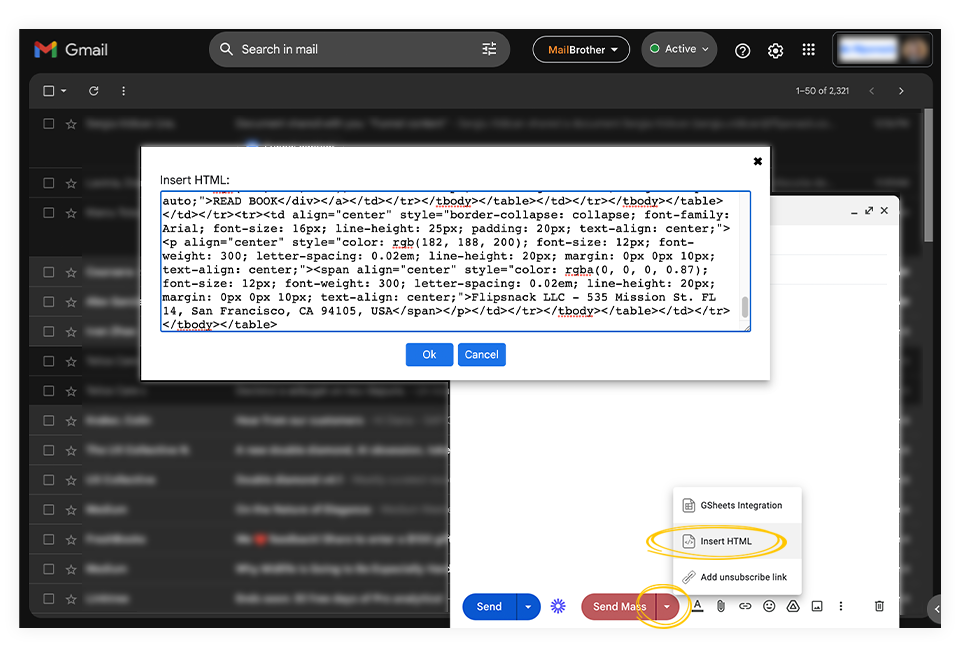 How to send flipbooks via email