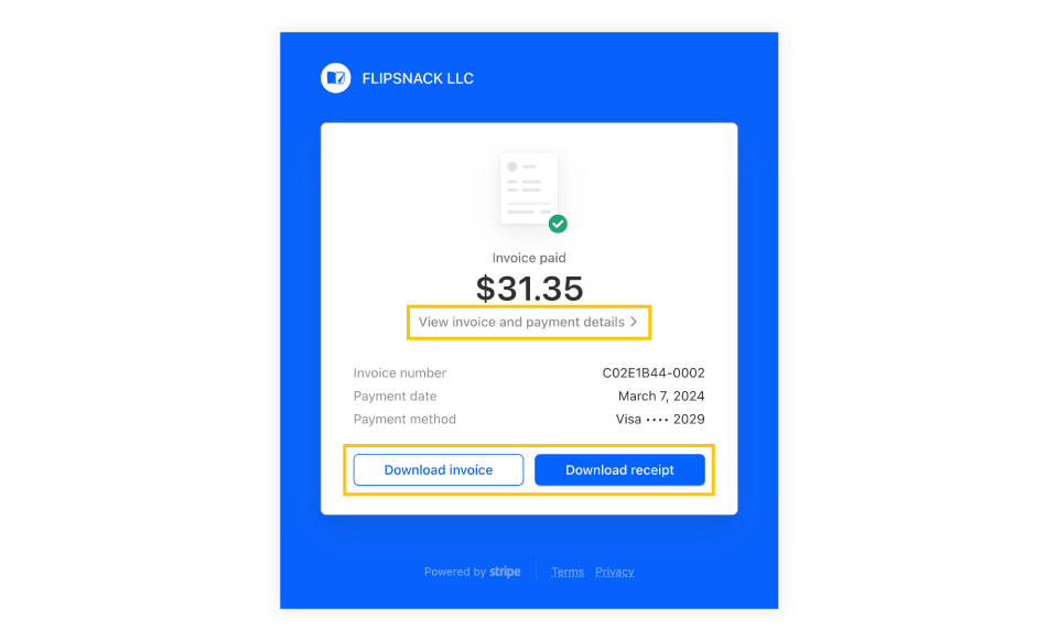 How to download your invoice
