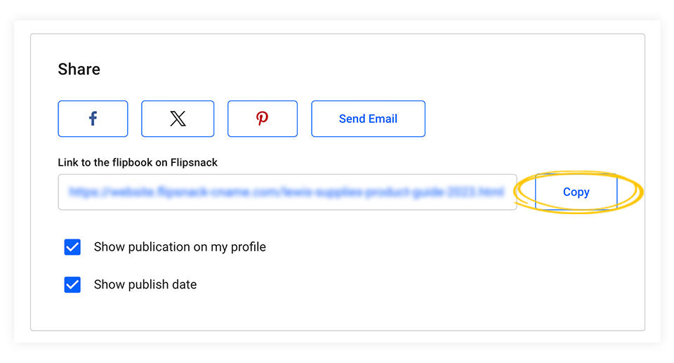 Public sharing options explained