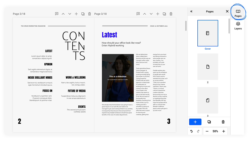 How to organize pages