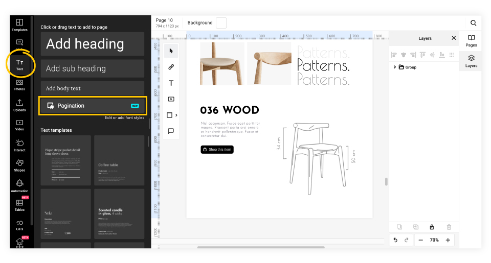 How to number the pages of your flipbooks