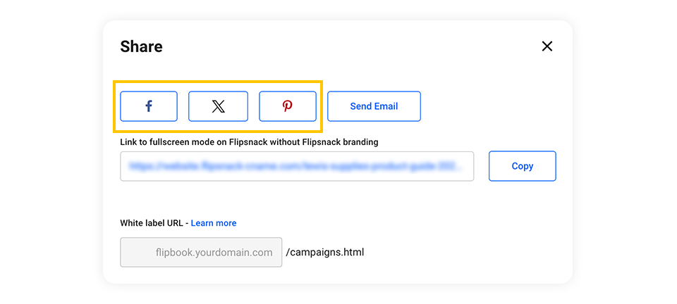 Public sharing options explained
