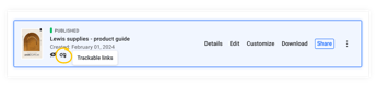 Individual trackable links for your publications