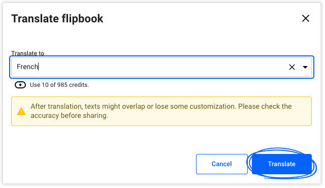 Flipsnack AI package