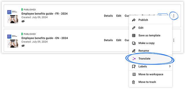 Flipsnack AI package