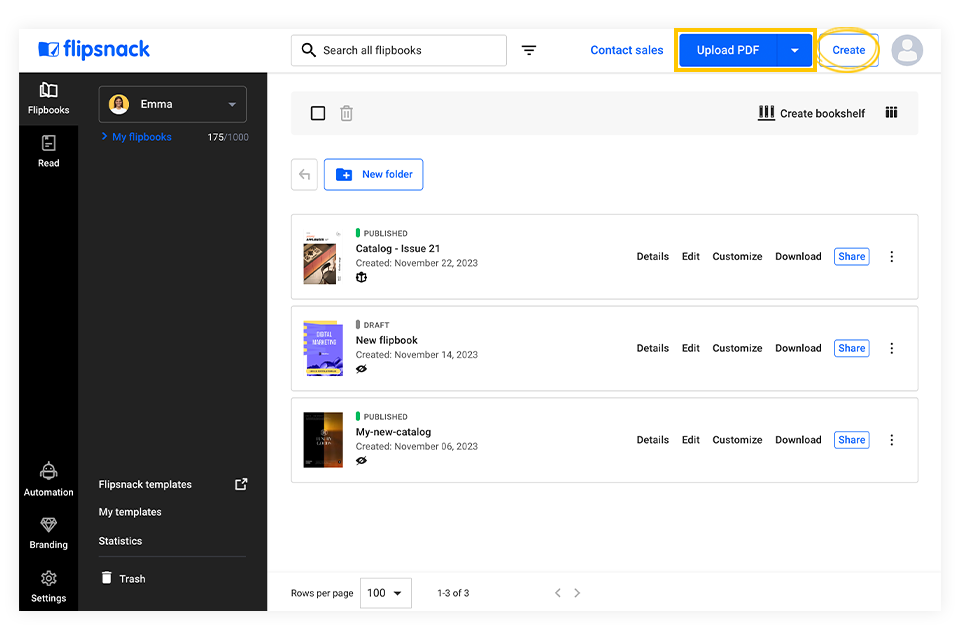 How to publish a flipbook
