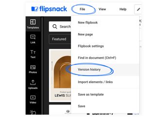 How to use version history