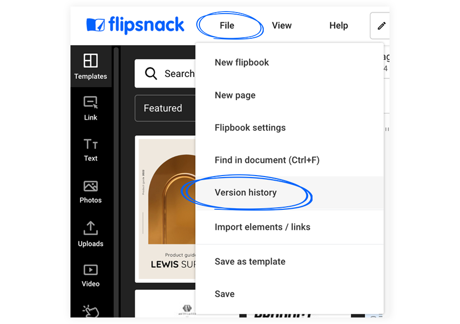 How to use version history How to use version history