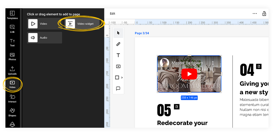 Settings for your embedded videos