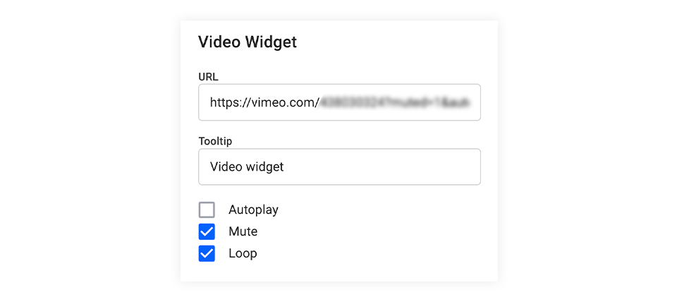 How to adjust settings for embedded videos